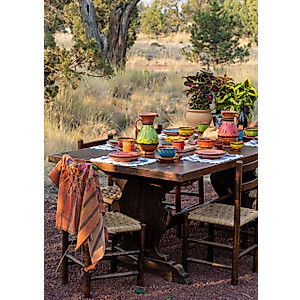 Cactus Canyon Ceramics Spanish Terracotta 5-Piece Breakfast Bowl Set (European Size), Multicolor