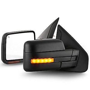 ACANII - [LED Sequential Signal] Power Heat Side Mirrors Driver+Passenger OE Style For 2007-2014 Ford F150 Left+Right