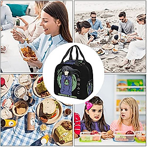 Anime Mieruko-Chan Lunch Bag Reusable Insulated Tote Meal Bag For Women Mens Boy Girl Work Outdoor Picnic Travel