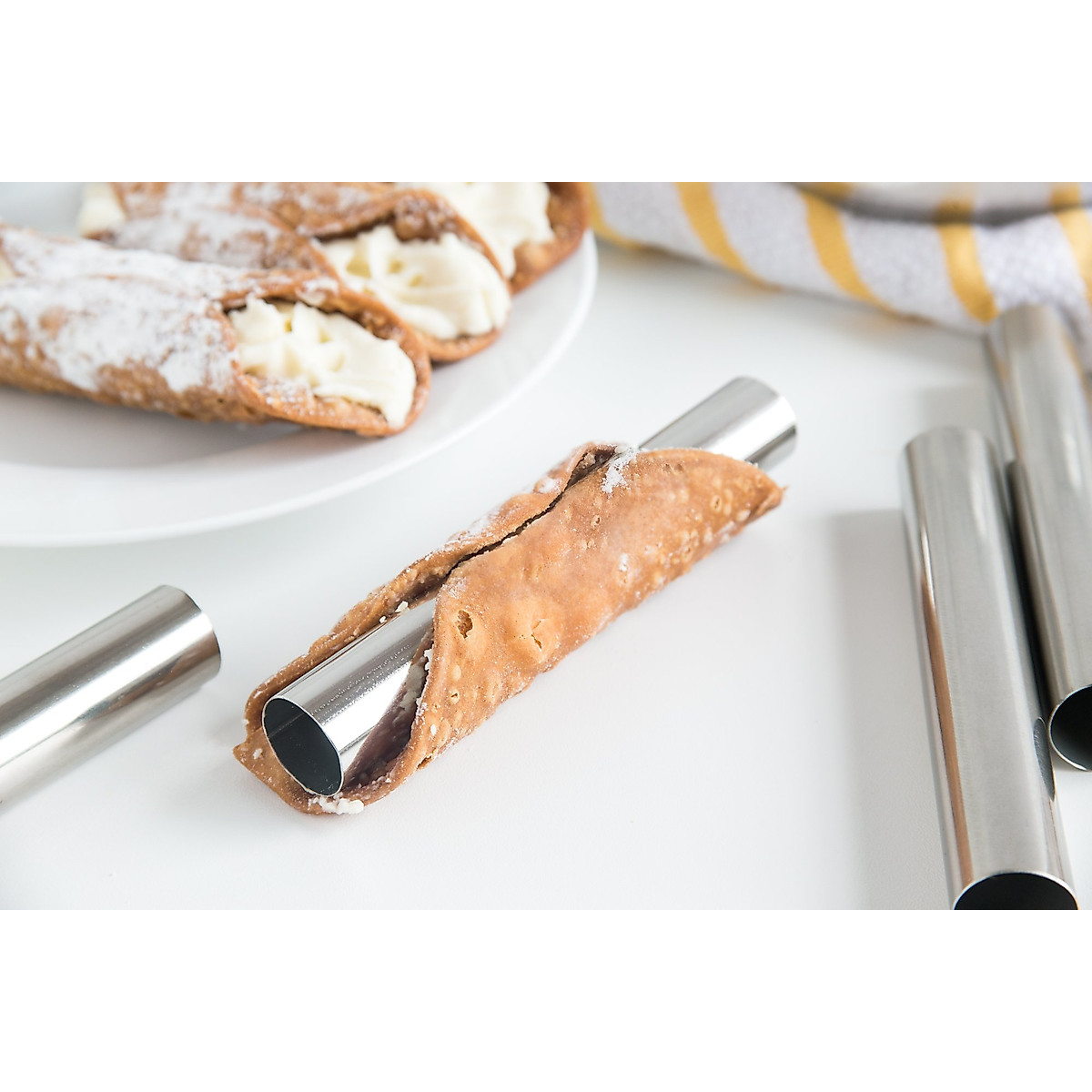 Fox Run Cannoli Forms, Tin-Plated Steel, Set of 4