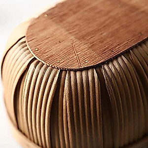 UXZDX CUJUX Household Wicker Basket Oval Willow Woven Frame, Vegetable Basket with Handle, Picnic Basket (Size : 23.5cm)