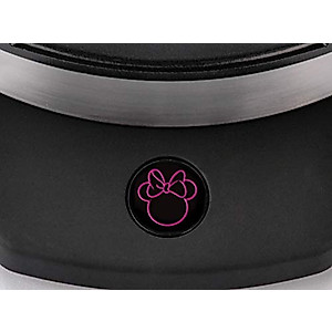 Disney Minnie Mouse Waffle Maker by Select Brands - Premium Minnie Mouse Waffle Iron - Disney Waffle Maker for Kitchen Appliances - For Disney Lovers - 7" Waffles, Pink