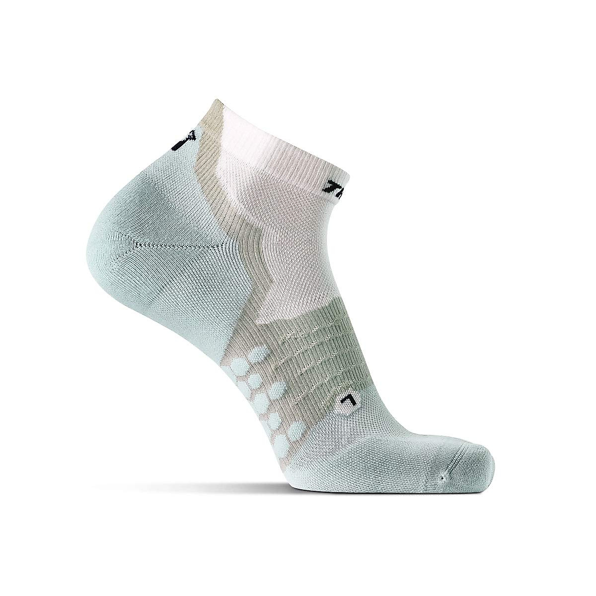 Thirty48 Performance Compression Low Cut Running Socks for Men and Women | More Compression Where Needed ([3 Pair] LightGray/White, Medium - Women 7-8.5 // Men 8-9.5)