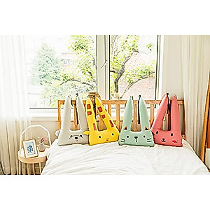 Kangaruru All in One Seatbelt Adjuster and Pillow with Neck and Headrest Cushion for Kids (Cat_Mint)