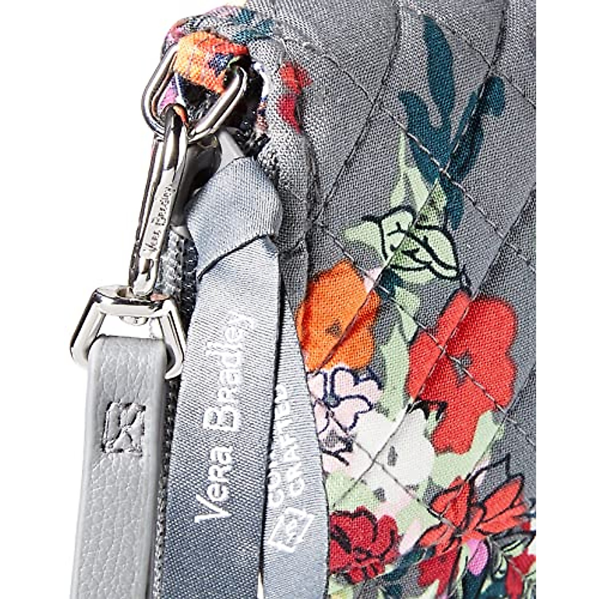 Vera Bradley Women's Cotton Accordion Wristlet With RFID Protection, Hope Blooms - Recycled Cotton, One Size