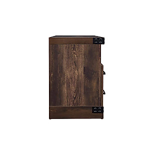 HEARTHPRO Perry Entertainment Media Console & 18" Firebox - Rustic Brown, SP6543-OF