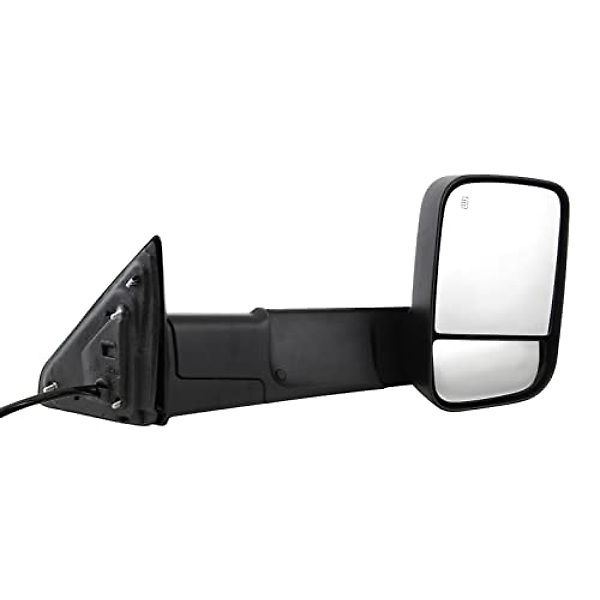 Garage-Pro Mirror Compatible with 2013-2018 Ram 1500, 2500, 2012-2018 3500, 2019-2021 1500 Classic, Passenger Side Textured Black Heated Manual Folding