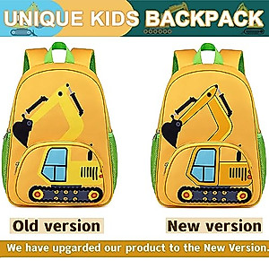 LOIDOU Toddler Backpack Boys 15 Inch Kids Preschool Kindergarten School Backpack Book Bag for Daycare Nursery Travel with Chest Strap，Fits 3 to 8 years old