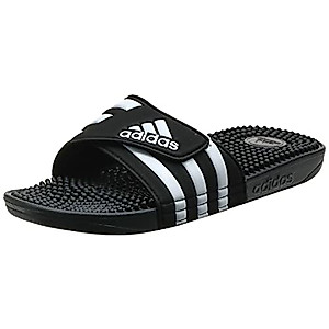 adidas Performance adissage Sandal, black/white/black, 11 M US