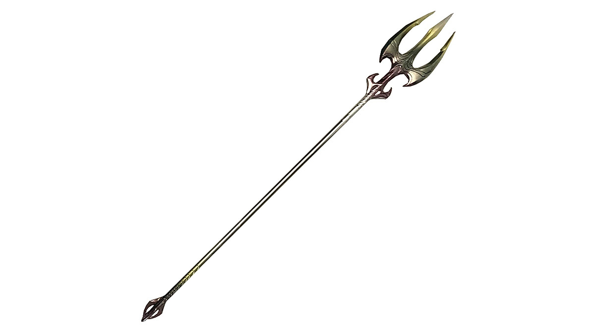 Aquaman Orm Trident Replica - 12-Inch Bronze Prop for Collectors