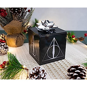 Ukonic Harry Potter Deathly Hallows Tin Storage Box Cube Organizer with Lid | 4 Inches