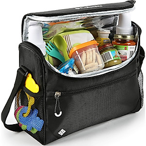 Columbia Badger Ridge Insulated Baby Food and Bottle Tote, Black