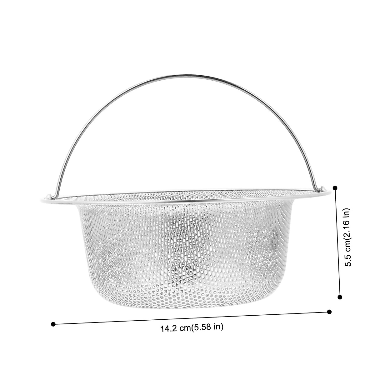 Uonlytech Filter Sink Catcher Drain Kitchen Sink Strainer with Handle Kitchen Hair Kitchen Sink Strainer Stopper Sink Food Catcher Bath Sink Kitchen Accessories Tub Protector Stainless Steel