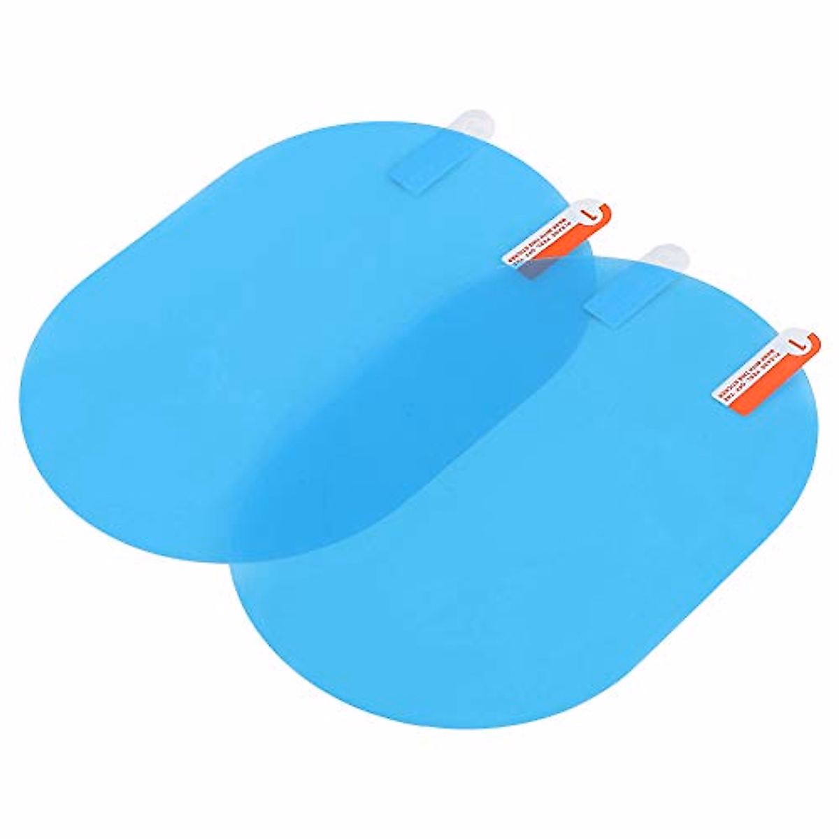 Rearview Mirror Rain Film, 100x145mm Oval Blue Car Rearview Mirror Rain Protective Film Anti-Fog Rainproof Sticker