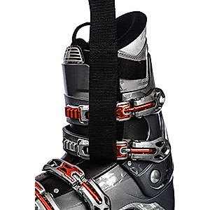 Sukoa Ski and Snowboard Boot Carrier Strap - Men & Women - Shoulder Sling Tote Leash Also for Ice Skates & Rollerblades - Equipment Accessories for Bag, Kit and Gear Pack