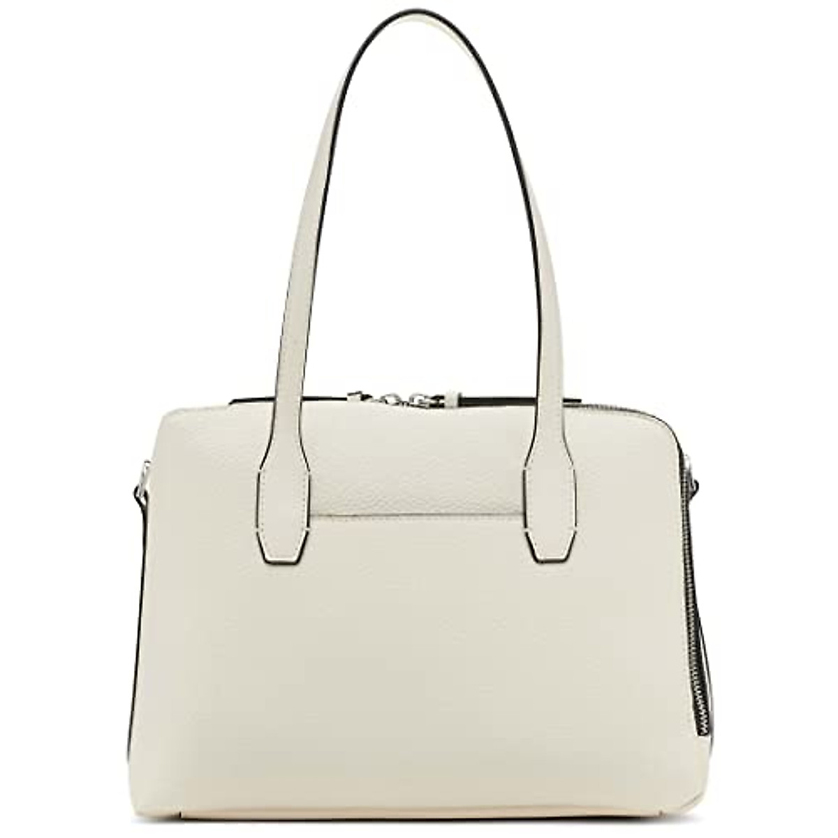 Calvin Klein Brenda Top Zip Satchel, Cherub White