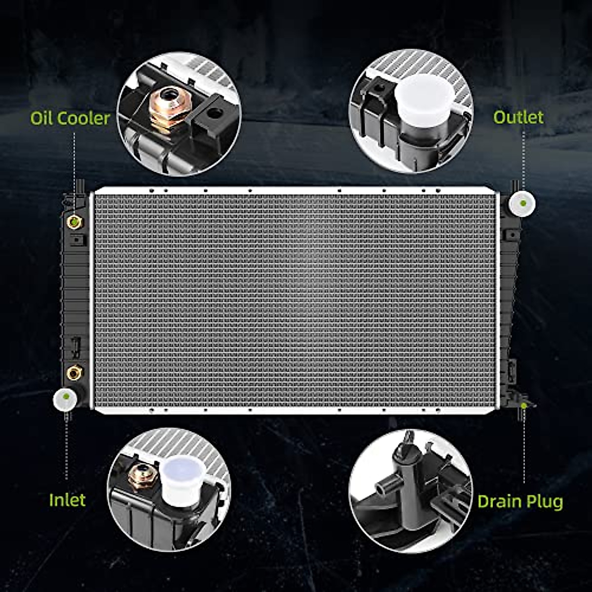 AUTOSAVER88 Radiator Compatible with 2005-2008 F-150 4.2L V6 4.6L 5.4L V8, 2004 Expedition 4.6L, 06-08 Lincoln Mark LT 5.4L, 05-08 Navigator 5.4L V8, 2004-2006 Expedition 5.4L V8