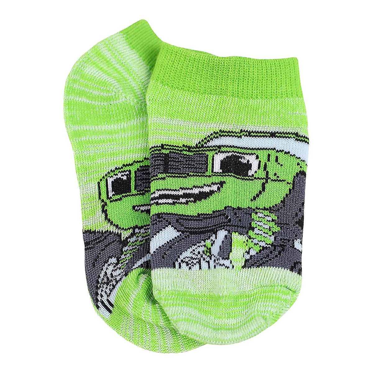 Nickelodeon Blaze and the Monster Machines Boys Toddler 5 Pack No Show Socks (Medium (Sock 6-8), White/Multi)
