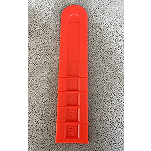 WYZBEN 2 Pc Scabbard 12" 14" 16" 18" 20" Inch Chainsaw Bar Protective Cover Safety Guard for Garden Saw Accessories Tool Red