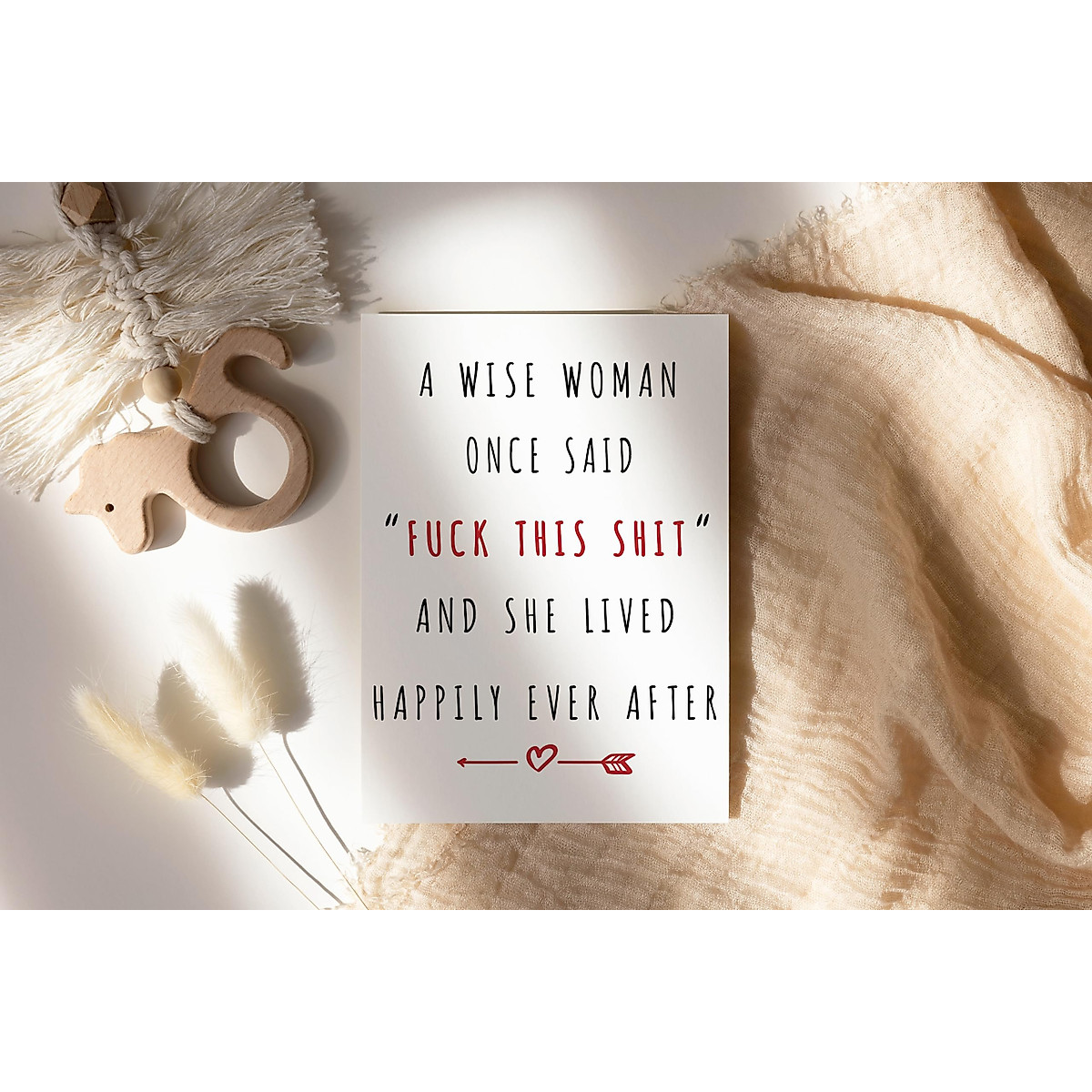 A Wise Woman Once Said Fuck This Shit And Quit Card - Funny Retirement Going Away Card - Gift Idead For Her Friends - Coworker Quit Moving Card - Retirement Card - Joke Funny Card - Greeting Card