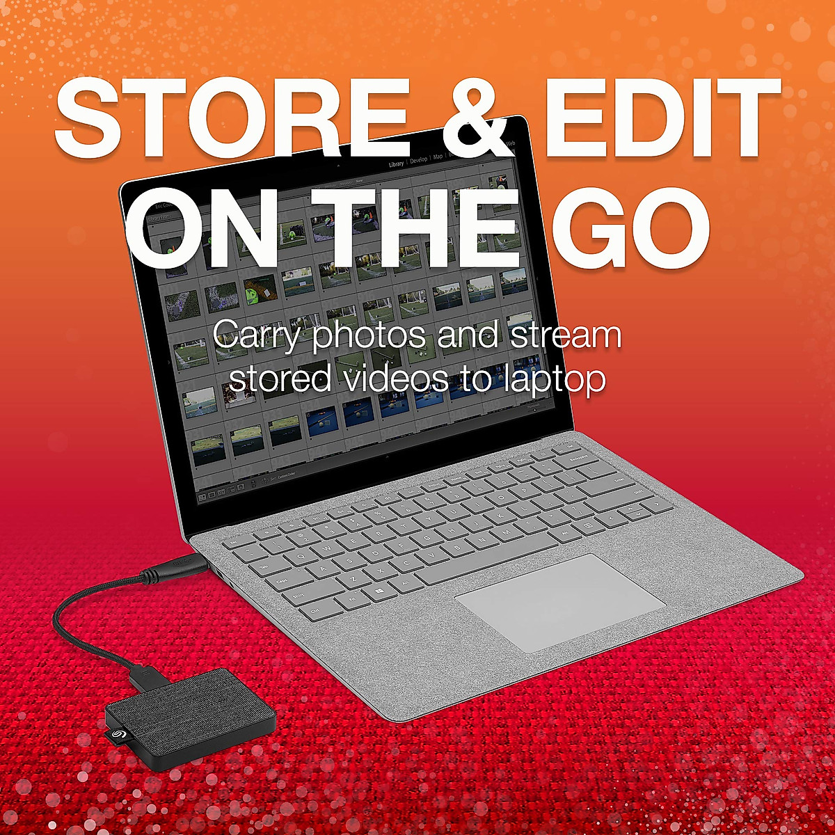 Seagate One Touch SSD 1TB External Solid State Drive Portable – Black, USB 3.0 for PC Laptop and Mac, 1yr Mylio Create, 2 months Adobe CC Photography (STJE1000400)