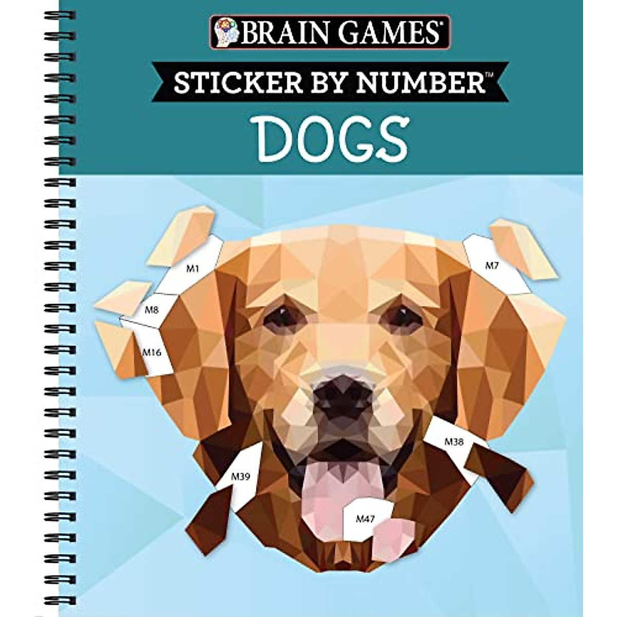 Brain Games - Sticker by Number: Dogs (28 Images to Sticker)