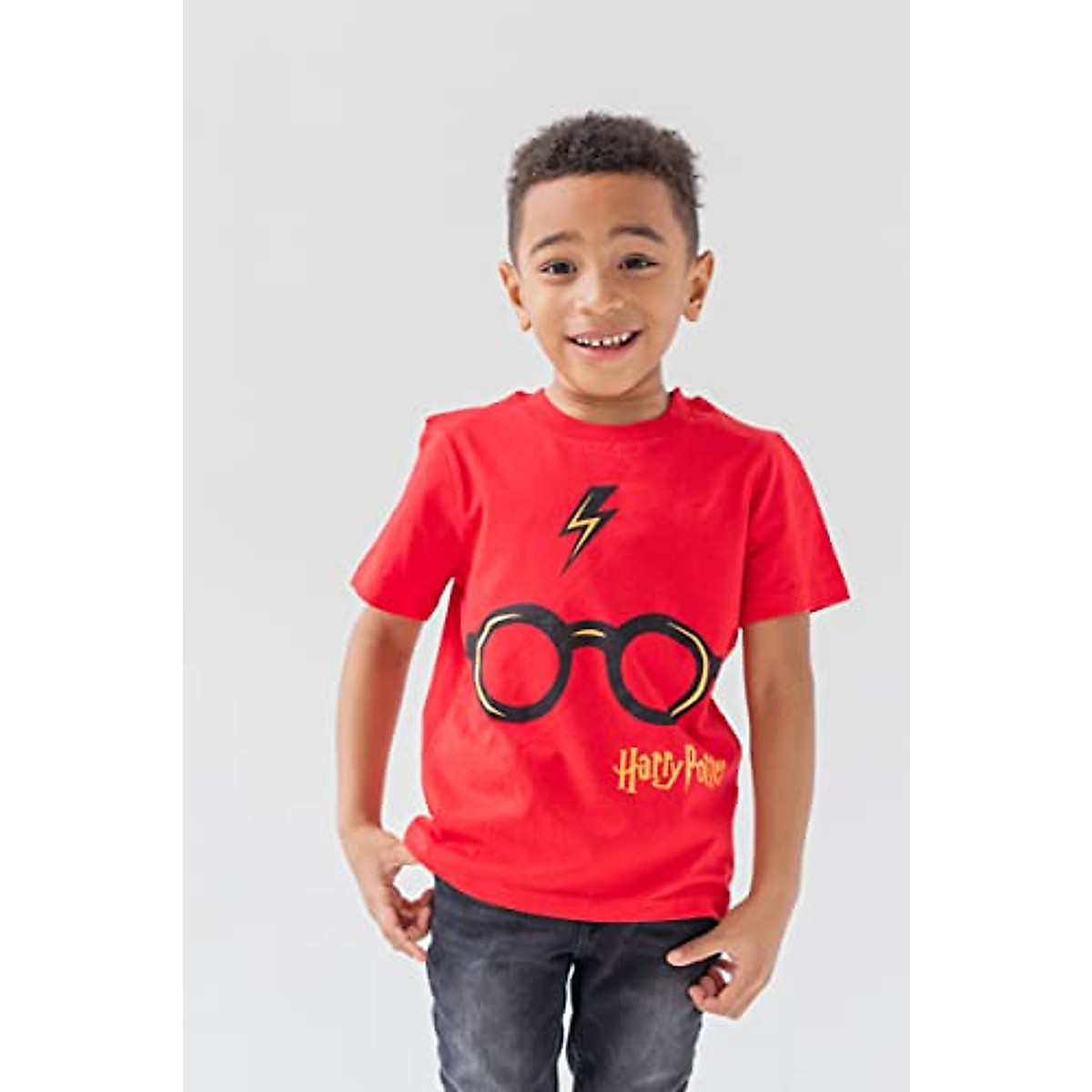 Harry Potter Big Boys 3 Pack Pullover T-Shirts Blue/Grey/Red 10-12