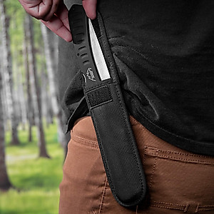 Outdoor Edge 7.0" Flip N' Saw - Lightweight Folding Aluminum Handle Outdoor-Hunting Saw with 65Mn Spring Steel Blade and Triple Ground Saw Teeth for Tough Bone and Wood with Black Nylon Sheath