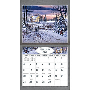 LANG Hockey Hockey Hockey 2024 Wall Calendar (24991001916)