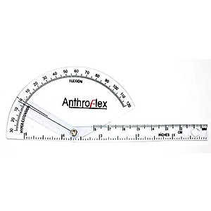 AnthroFlex 8 Piece Goniometer Set with 6 Goniometers, Tape Measure, Transport Bag