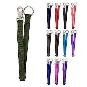 Derby Originals Heavy Duty Adjustable 30” Nylon Hanging Bucket Straps for Water and Feed Buckets - Available in 16 Colors and Patterns (Olive Green)