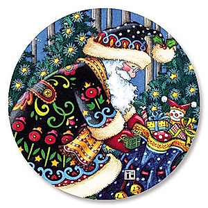 Mary's Woodland Christmas Santa Seals by Mary Engelbreit - Set of 72 Holiday Stickers, 1 1/2 Inch Diameter