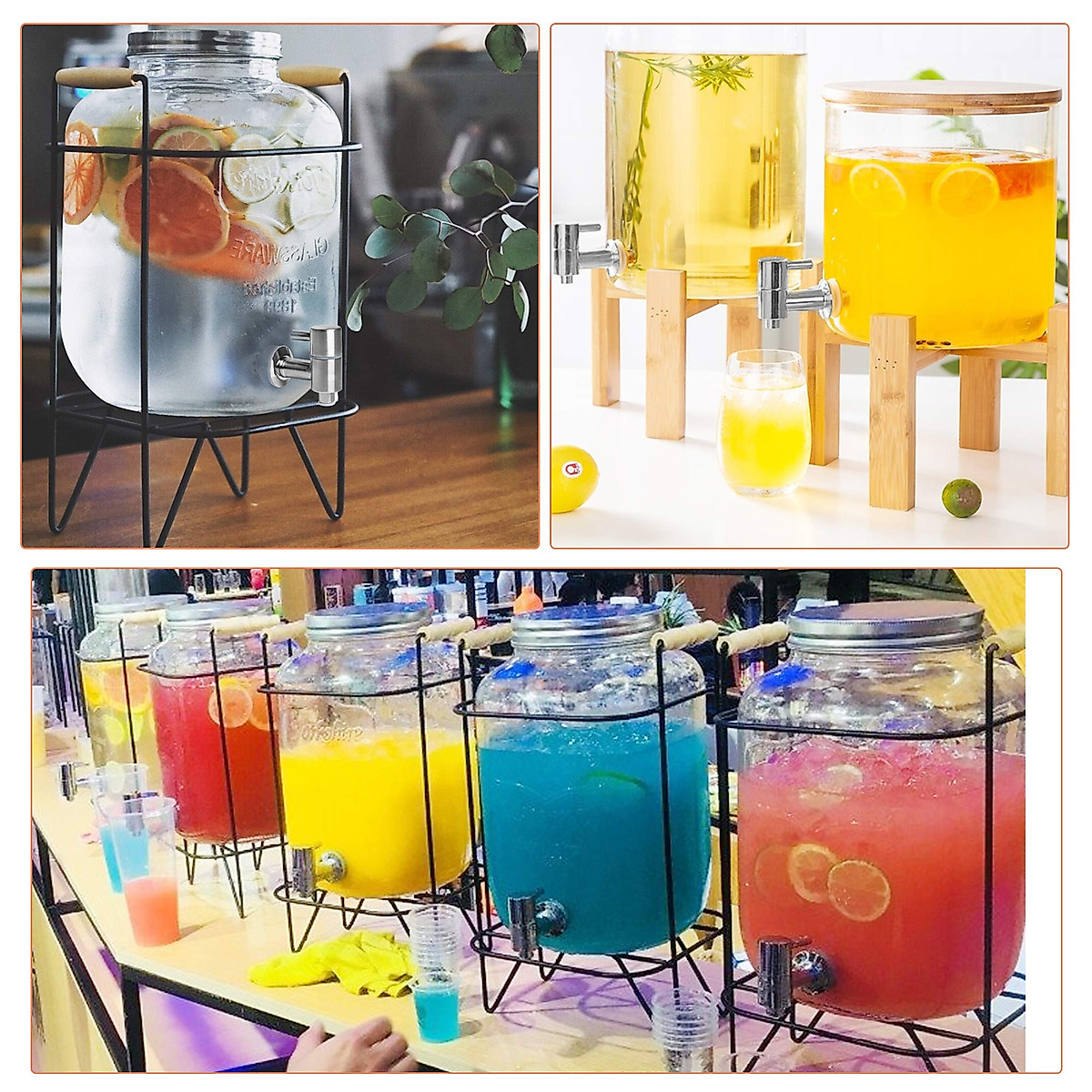 Akamino Spigot for Beverage Dispenser, Stainless Steel Lever Pour Spout Water Dispenser Replacement Faucet for Berkey and other Gravity Filter systems