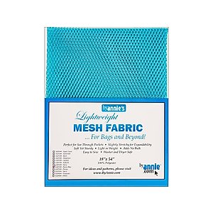 Annie SUP209-PARROT Blue Lightweight 18x54 Parrot Blue Mesh Fabric LTWT 18x54ParrotBl, 54 Inches