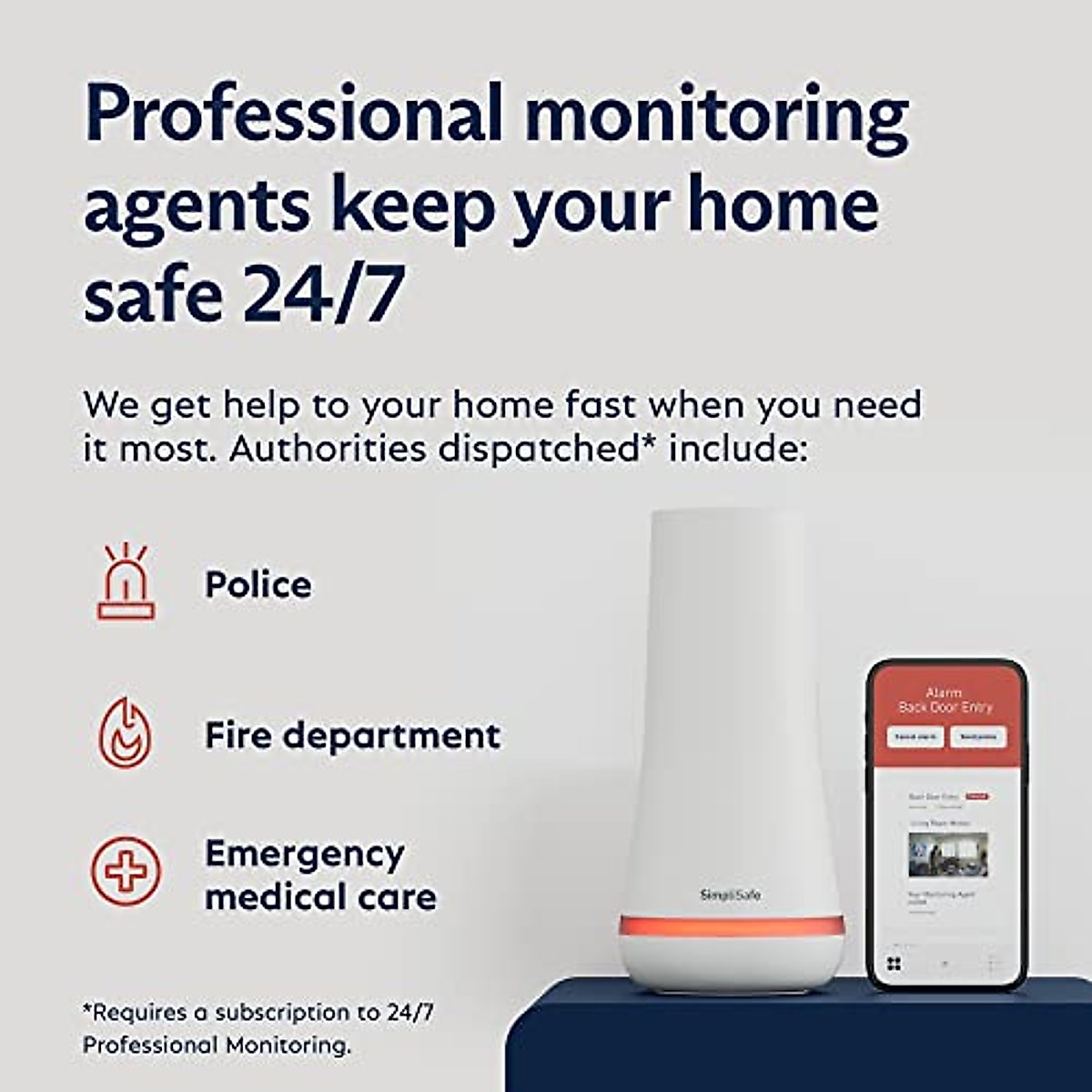 SimpliSafe 12 Piece Wireless Home Security System w/HD Camera - Optional 24/7 Professional Monitoring - No Contract - Compatible with Alexa and Google Assistant