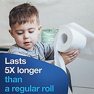 Tork Septic Safe Toilet Paper White, 100% Recycled, 2-ply, 500 Sheets per Roll, 96 Rolls