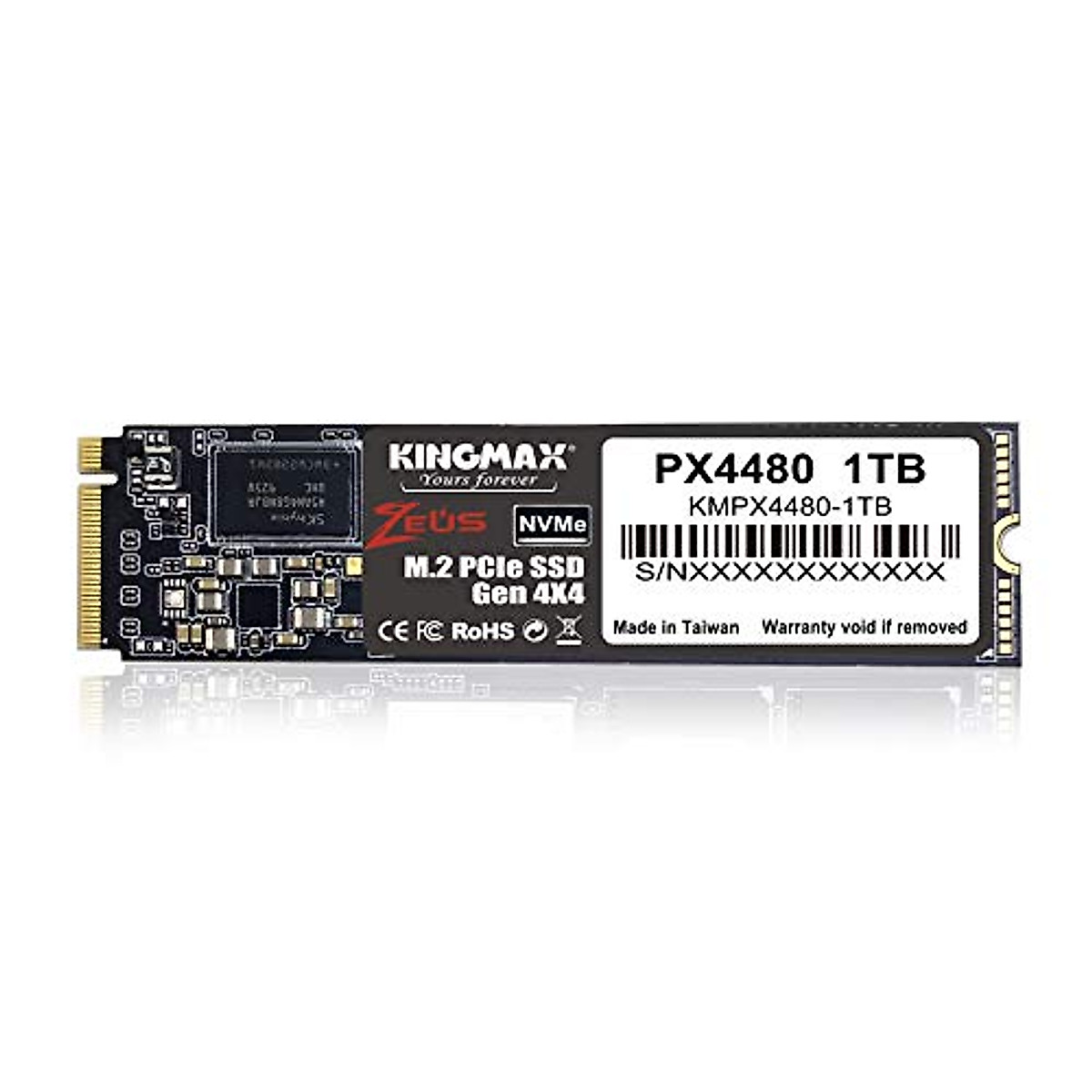 KINGMAX SSD M.2 1TB PX4480 Series Type2280 NVMe PCIe Gen4x4 (Max Read: 5,000MB/s) 3 Year Warranty Authorized Dealer KMPX4480-1TB