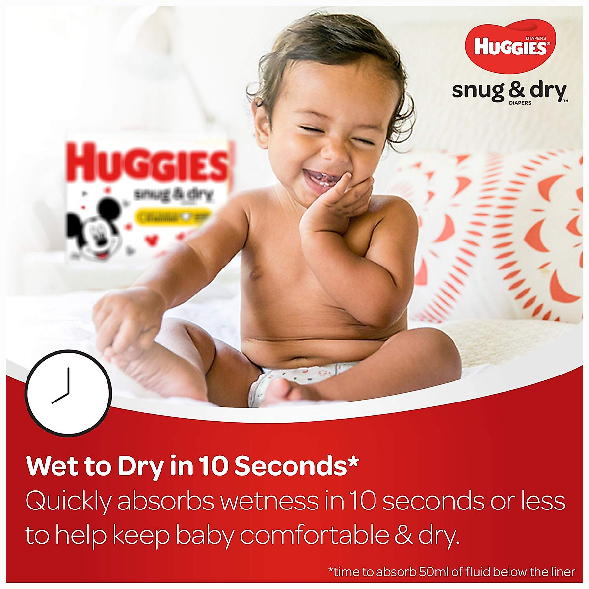 Huggies Snug & Dry Baby Diapers, Size 3, 34 Ct