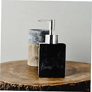 LIFKICH Bottled Shower Gel Bottle Marble Soap Dispenser Makeup Sample Bottles Soap Pump Bottle Lotion Soap Dispenser Foam Pump Bottle Storage Bottle Resin Soap Bottle Simple