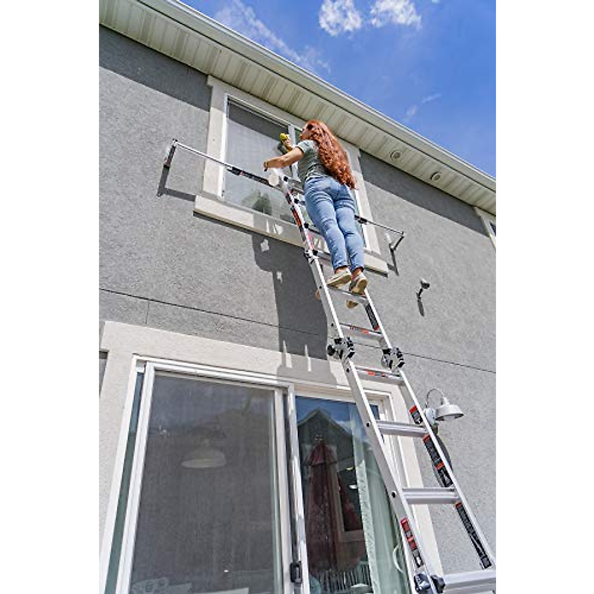 Little Giant Ladders, Epic, M17, 17 foot, Multi-Position Ladder, Aluminum, Type 1A, 300 lbs weight rating, (16817-818)