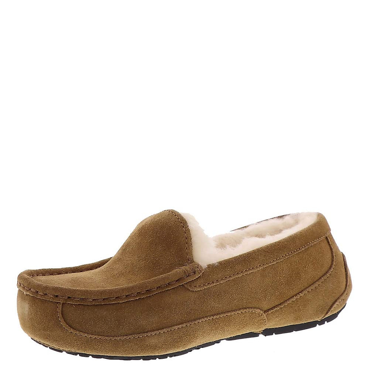 UGG Unisex-Child Ascot Slipper, Chestnut Suede, 6