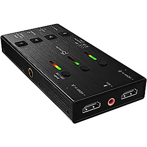 j5create Live Video Capture Card - Dual HDMI to USB-C, Supports 1080p 60Hz Video and Audio Recording, Power Delivery 60W Pass Through, Ideal for PC Xbox Playstation Android Game Live Streaming (JVA06)