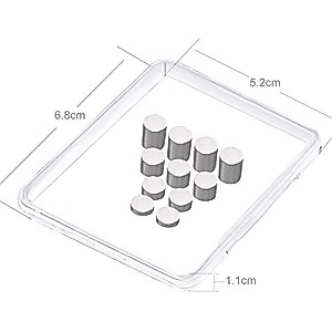 Tungsten Weights 3.125 Ounce 3/8 Inch Incremental Cylinders Car Incremental Weights Compatible with Pinewood Car Derby Weights (11 Pieces, 4 Size)