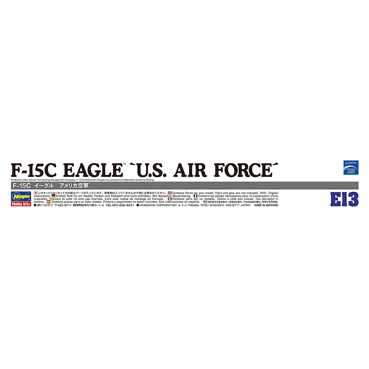 F-15C Eagle US Air Forice Fighter 1/72 Hasegawa