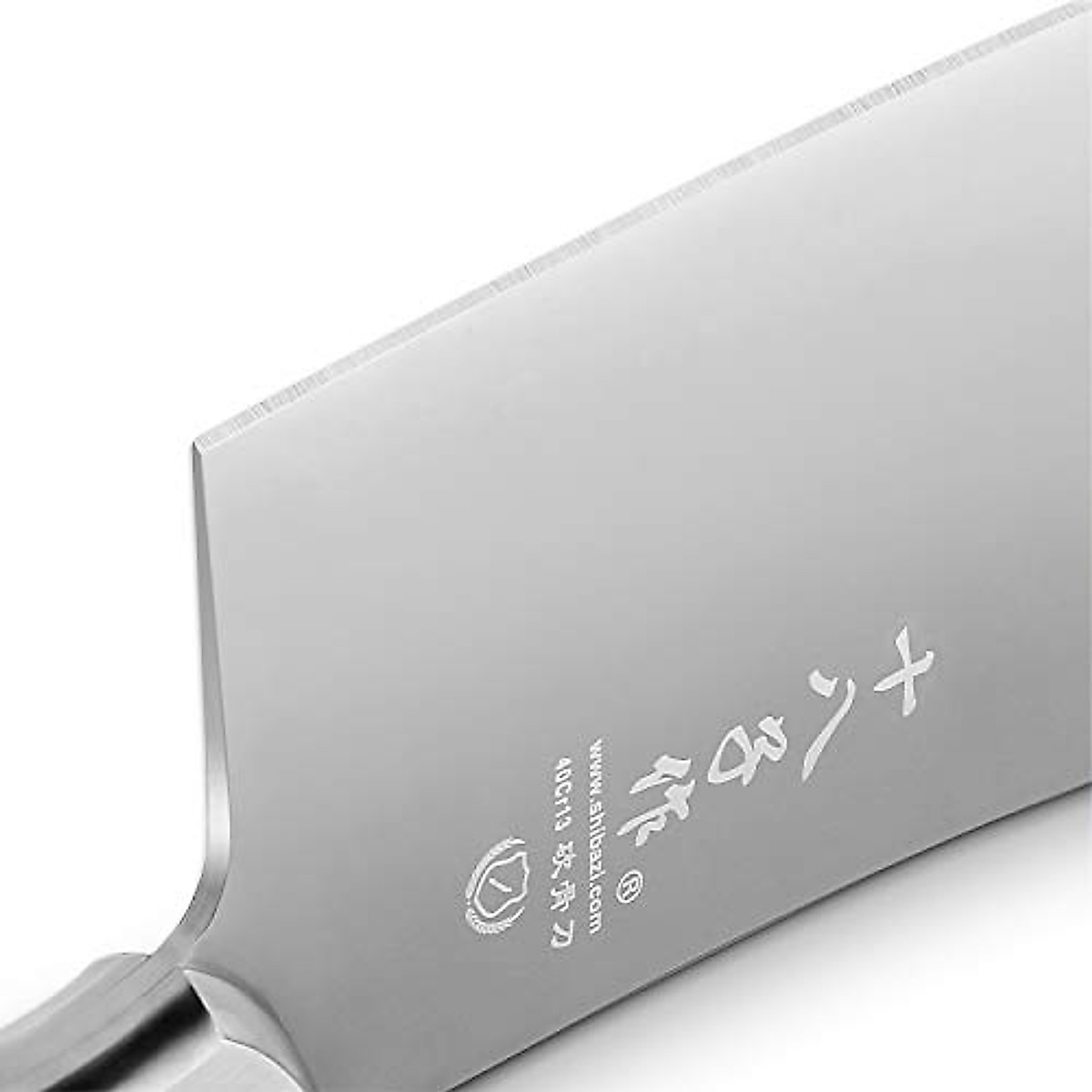 SHI BA ZI ZUO Heavy Duty Stainless Steel Bone Cleaver Knife for Home Chopping Bones