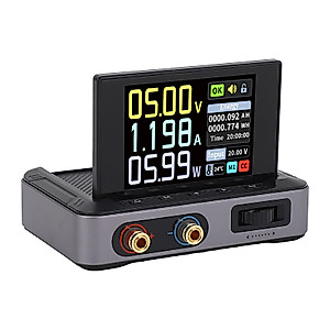 DC Power Supply, Adjustable Digital Display Portable Switching Power Supply Regulator 30V 5A Output,for CNC Machining with HD IPS Color Screen (US Plug)