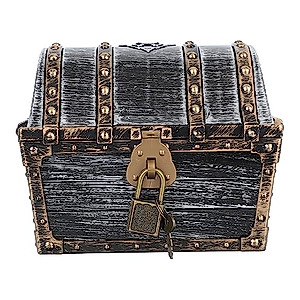 Zerodeko 1pc Box Pirate Box Plastic Playes Kids Treasure Chest Wooden Treasure Chest Box Girl Treasure Chest Metal Treasure Chest Jewelry Treasure Box Pirate Storage Chest Storage Chest Toy