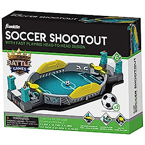 Franklin Sports Mini Tabletop Soccer Shootout Game - Arcade Style Soccer Table Game for All Ages- Electronic LED Scoreboard and Sounds