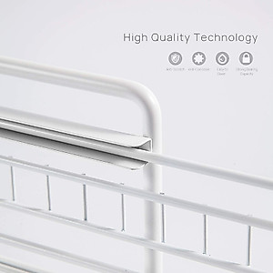 MAXCOOK 2 Tier Sliding Cabinet Basket Organizer Multifunctional Storage Organizer Holder, Under Sink Pull Out Organizer for Cabinet –Sliding Drawer Shelf, Size 8.7W x 14.6D x 18.5H(Inch)