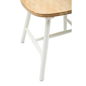 Boraam Farmhouse Dining Chairs, Set of 2 - White/Natural